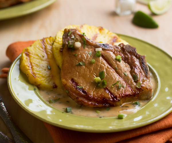 Piña Colada Ribeye Bone-in Pork Chops Recipe | Blue Rhino