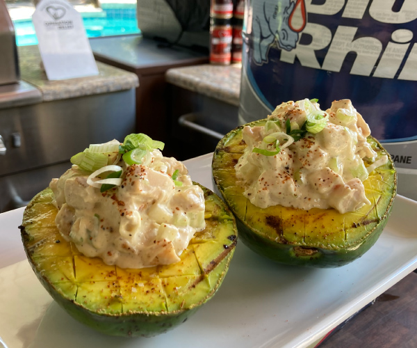 Grilled Avocado & Chicken Salad Recipe | Blue Rhino
