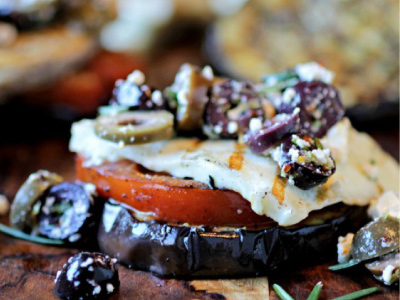 Eggplant and Halloumi Stacks Recipe | Blue Rhino