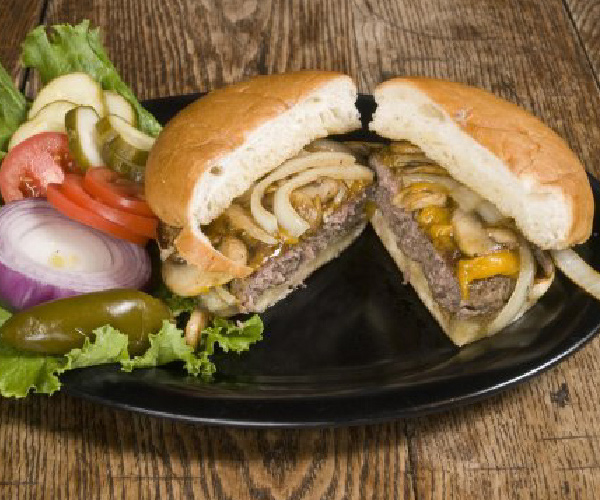 Ranch Burger with Caramelized Onion Recipe | Blue Rhino