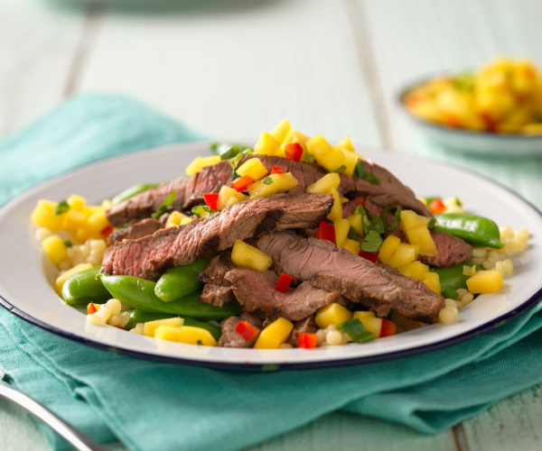 Grilled Steak with Mango Salsa Recipe | Blue Rhino