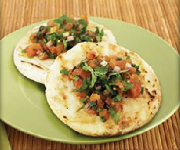 Grilled Arepas with Charred Tomato Salsa Recipe | Blue Rhino