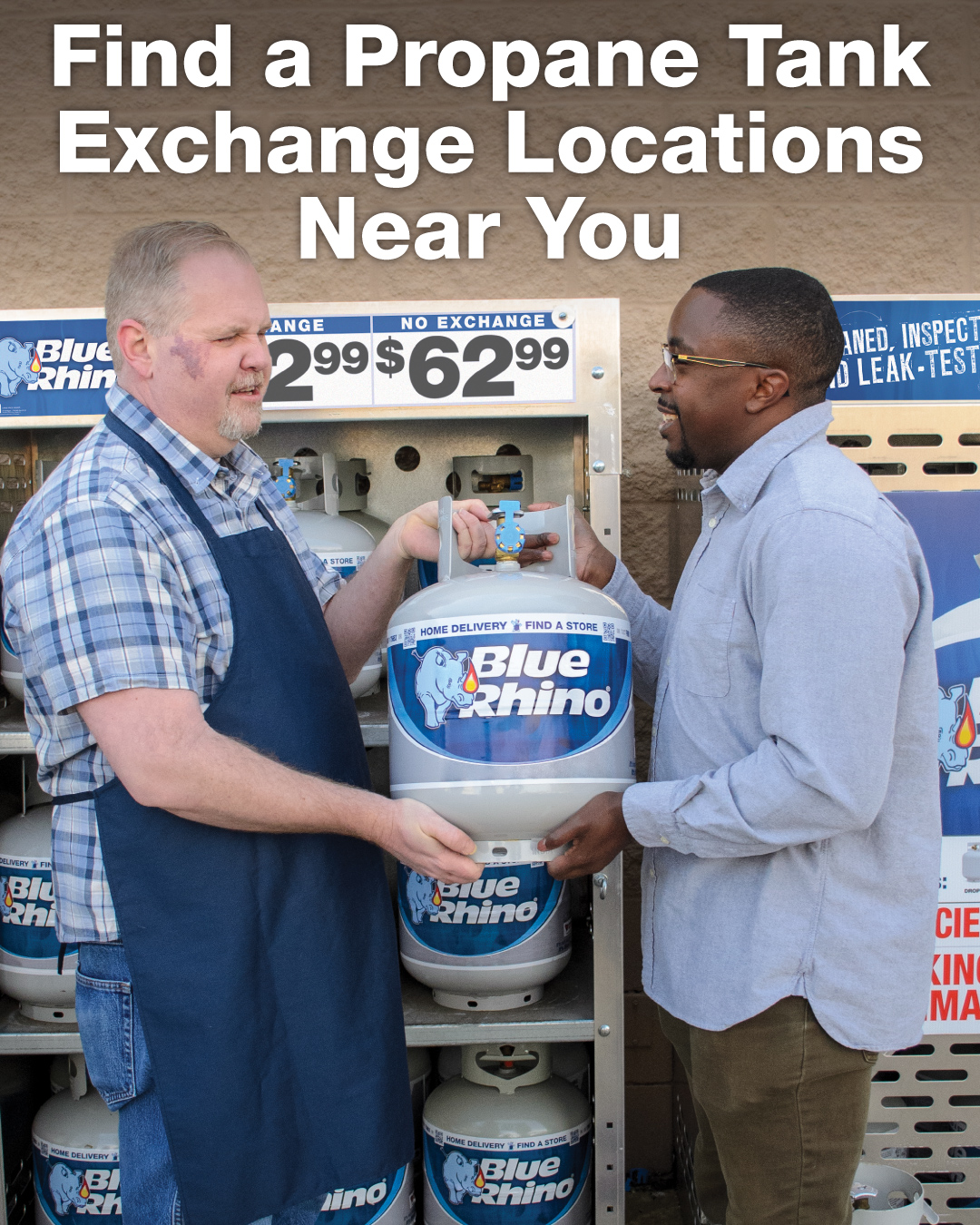 Propane Tank Exchange Near You | Propane Finder | Blue Rhino